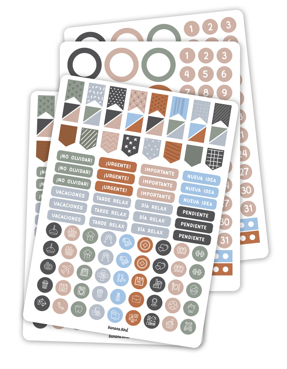 Paquete de plantillas de stickers – bananabird.mx